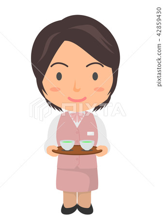 OL tea ceremony - Stock Illustration [42859430] - PIXTA