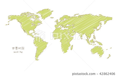 Handwriting map map - Stock Illustration [42862406] - PIXTA