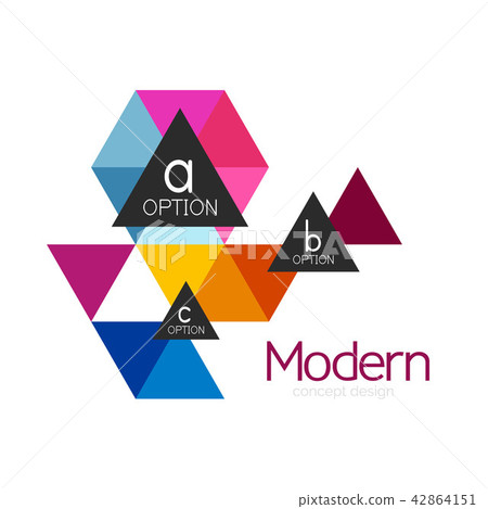 Triangle shape design abstract business logo... - Stock Illustration ...
