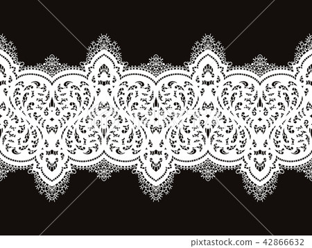 Lace seamless pattern - Stock Illustration [42866632] - PIXTA