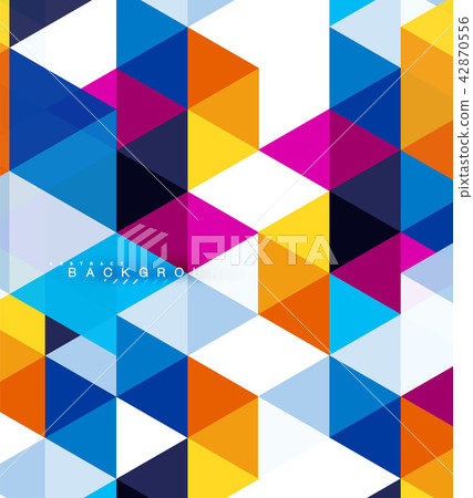 Multicolored triangles abstract background,... - Stock Illustration ...