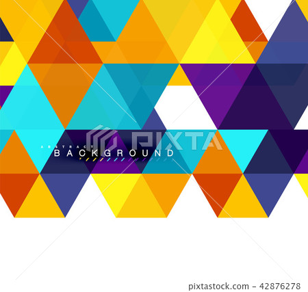 Multicolored triangles abstract background,... - Stock Illustration ...