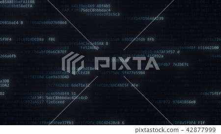 Flashing computer symbols on the screen. 3D... - Stock Illustration ...