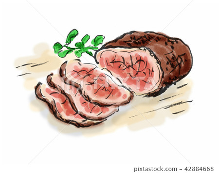 roast beef - Stock Illustration [42884668] - PIXTA
