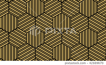 Abstract geometric pattern with stripes, lines. - Stock Illustration ...