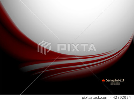 Dark red design with flowing lines like fabric. - Stock Illustration ...