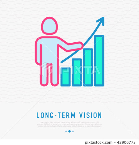 Long-term vision thin line icon - Stock Illustration [42906772] - PIXTA