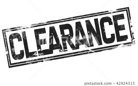 Clearance word with black frame - Stock Illustration [42924313] - PIXTA
