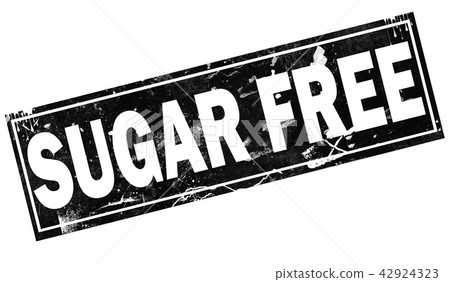 Sugar free word with in black frame word - Stock Illustration [42924323 ...