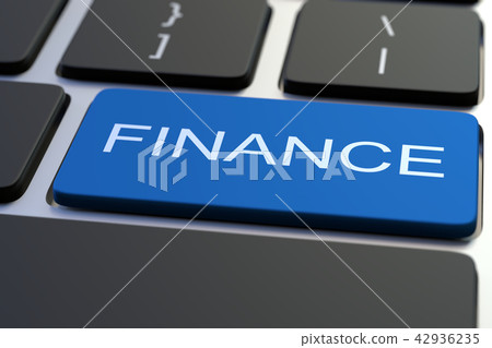 Modern computer keyboard with FINANCE button.... - Stock Illustration ...