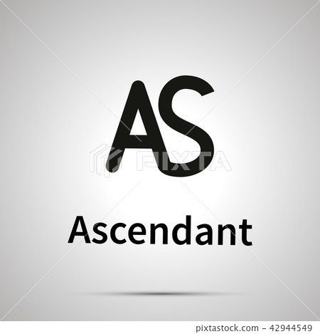 Ascendant astronomical sign, simple icon - Stock Illustration [42944549 ...