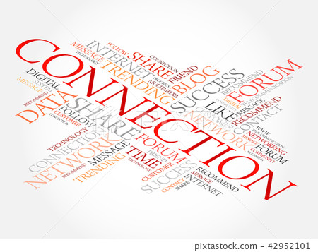 Connection word cloud collage - Stock Illustration [42952101] - PIXTA