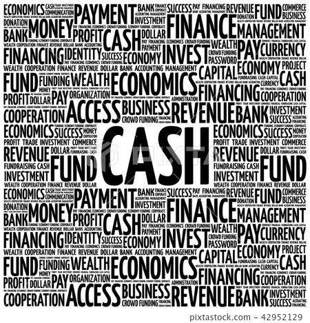 CASH word cloud - Stock Illustration [42952129] - PIXTA