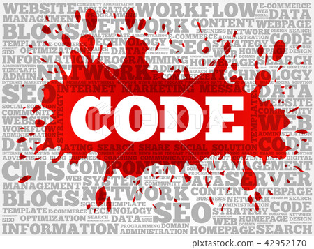 CODE word cloud collage - Stock Illustration [42952170] - PIXTA