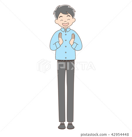 Clapping _ whole body _ dad - Stock Illustration [42954448] - PIXTA