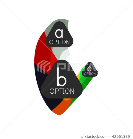 Abstract colorful geometric option infographics... - Stock Illustration ...