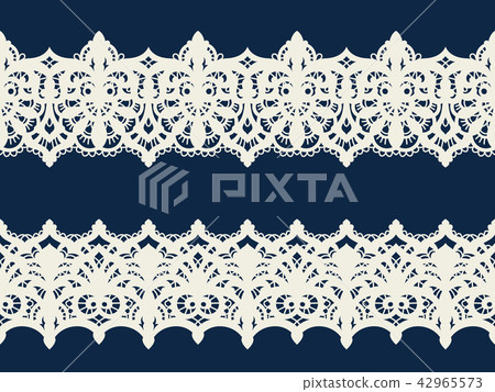 Lace seamless pattern - Stock Illustration [42965573] - PIXTA