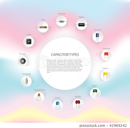 Capacitors types infographics diagram. - Stock Illustration [42969242 ...