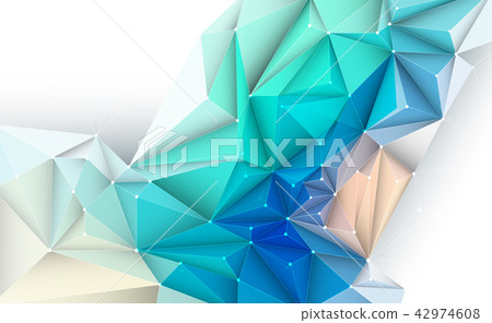 Vector 3D Illustration Geometric background - Stock Illustration ...
