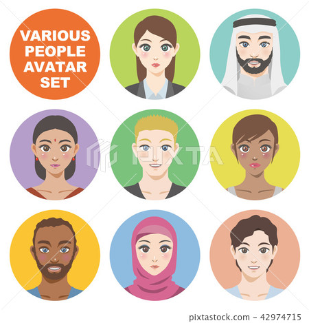 Various people's icon set - Stock Illustration [42974715] - PIXTA
