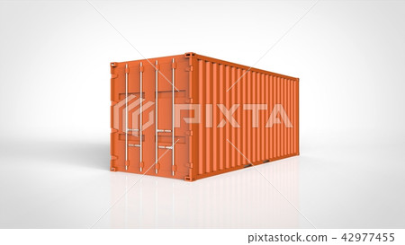 Orange container - Stock Illustration [42977455] - PIXTA