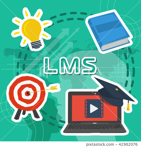 Vector Line Art Concept of LMS - Stock Illustration [42982076] - PIXTA