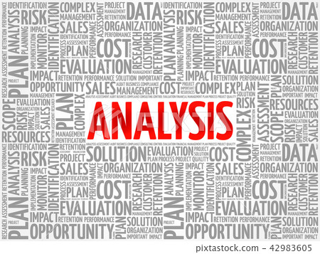 ANALYSIS word cloud - Stock Illustration [42983605] - PIXTA