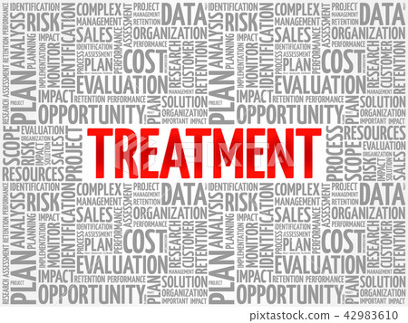 Treatment word cloud collage - Stock Illustration [42983610] - PIXTA
