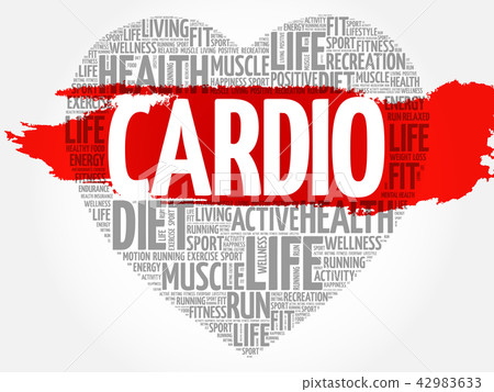 CARDIO heart word cloud - Stock Illustration [42983633] - PIXTA