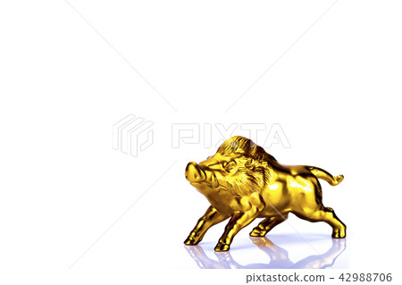 Golden boar - Stock Photo [42988706] - PIXTA