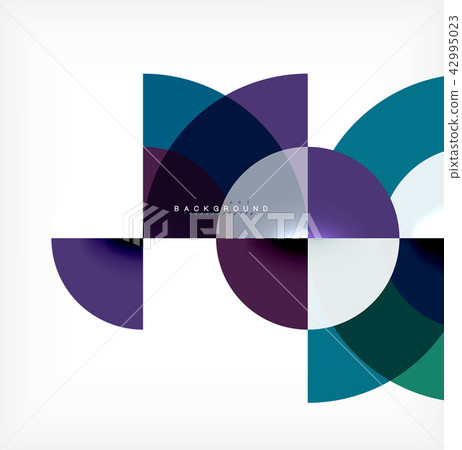 Modern circle abstract background - Stock Illustration [42995023] - PIXTA