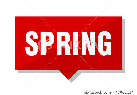 spring red tag - Stock Illustration [43002134] - PIXTA