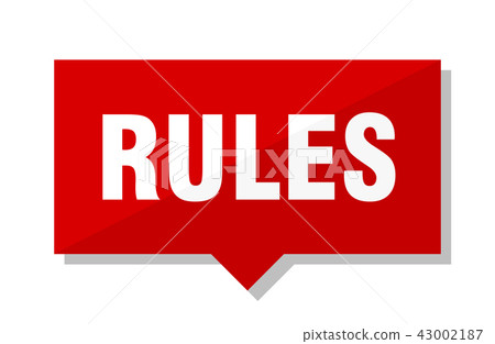 rules red tag - Stock Illustration [43002187] - PIXTA