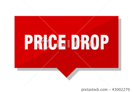 price drop red tag - Stock Illustration [43002270] - PIXTA