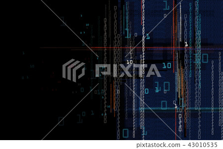 Abstract background consisting of binary numbers. - Stock Illustration ...