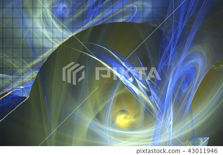 Blue digital space. Square background - Stock Illustration [43011946 ...
