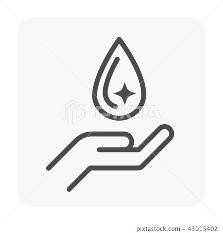 water hand icon - Stock Illustration [43015402] - PIXTA