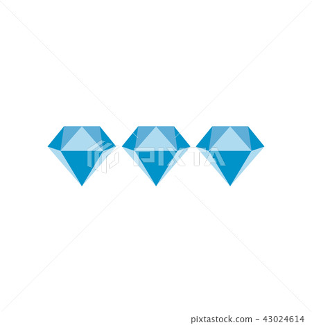 Three diamonds flat icon - Stock Illustration [43024614] - PIXTA