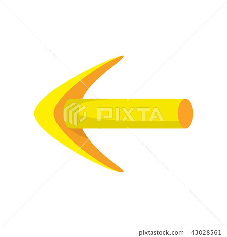 Yellow arrow cartoon icon - Stock Illustration [43028561] - PIXTA