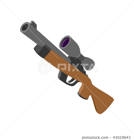 Hunting rifle cartoon icon - Stock Illustration [43028641] - PIXTA