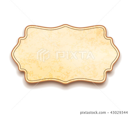 Old beige vintage label with paper texture - Stock Illustration ...
