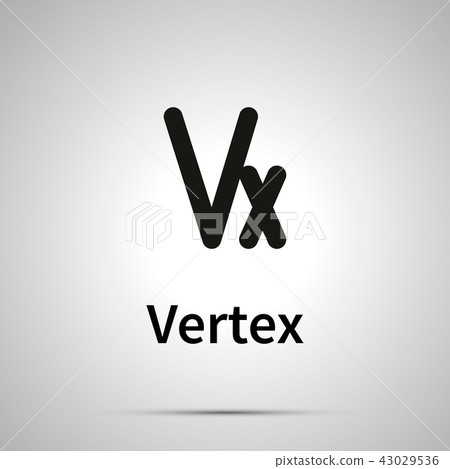 Vertex astronomical sign, simple black icon - Stock Illustration ...