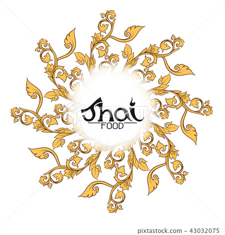 Logo for Thai food, restaurantwith traditional... - Stock Illustration ...