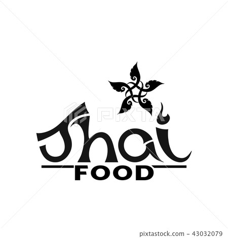 Logo for Thai food, restaurantwith traditional... - Stock Illustration ...