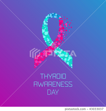 Thyroid awareness ribbon - Stock Illustration [43033037] - PIXTA