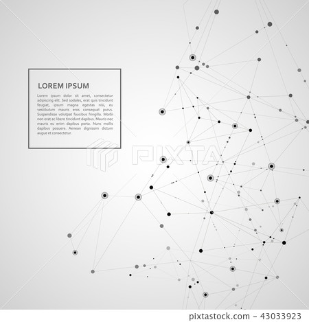 Connect polygonal network background. Lines and... - Stock Illustration [43033923] - PIXTA