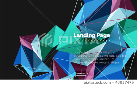 Vector 3d triangle abstract background,... - Stock Illustration ...