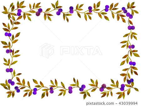 Vegetable frame purple - Stock Illustration [43039994] - PIXTA