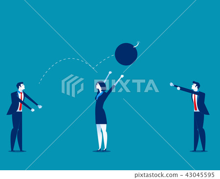Business team with bomb. Concept business vector - Stock Illustration ...