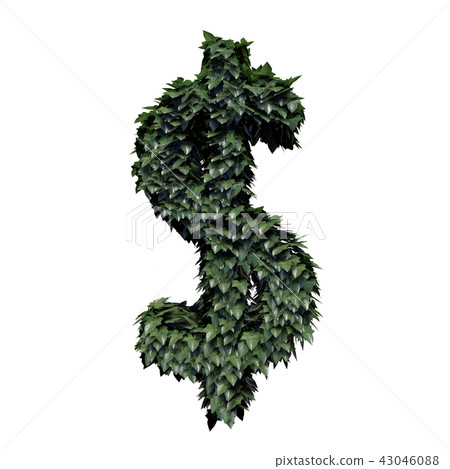 Foliage Sign/Symbol, 3D rendering - Stock Illustration [43046088] - PIXTA